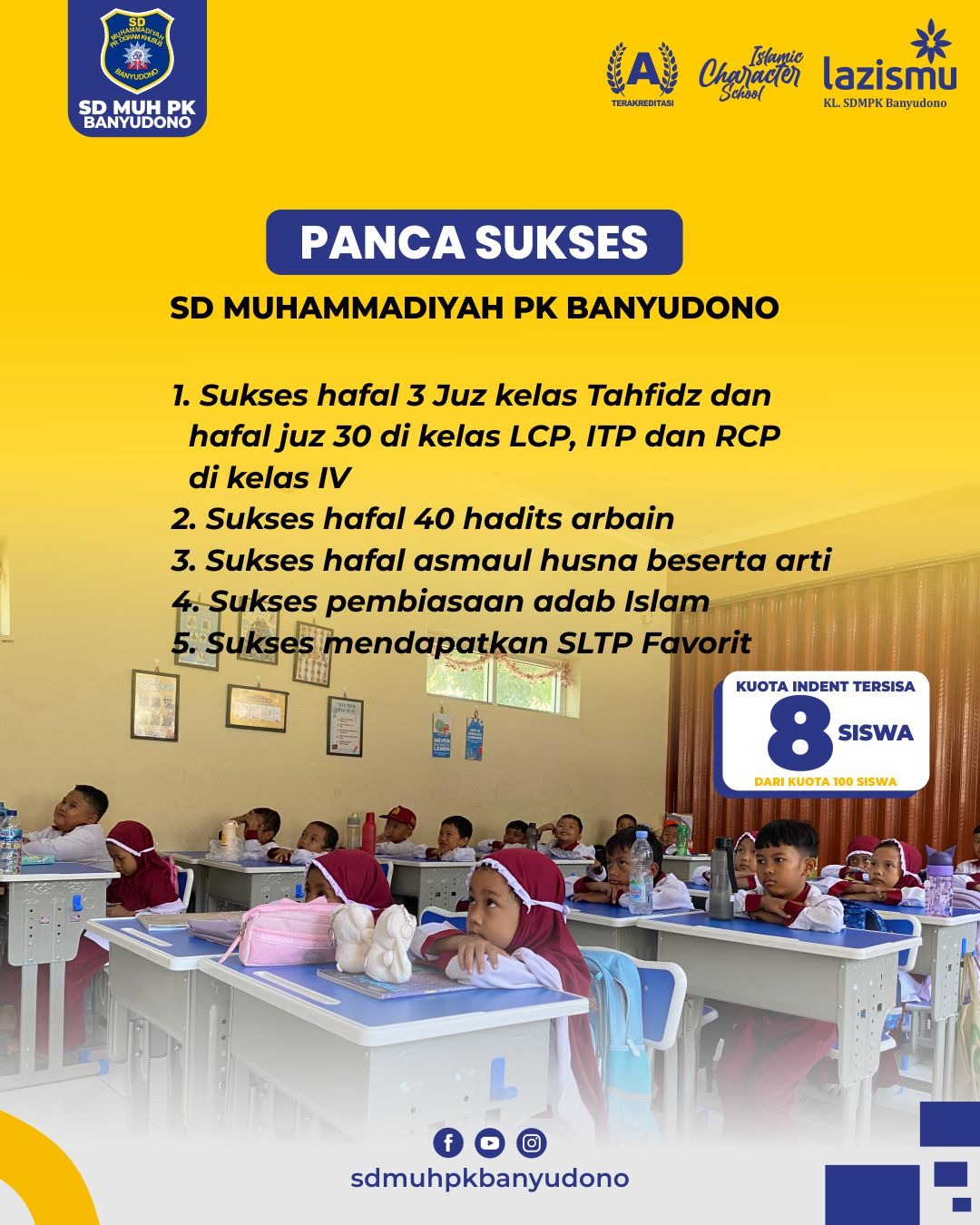 SD Muhammadiyah PK Banyudono Resmi Buka Tiga Program Kelas Baru